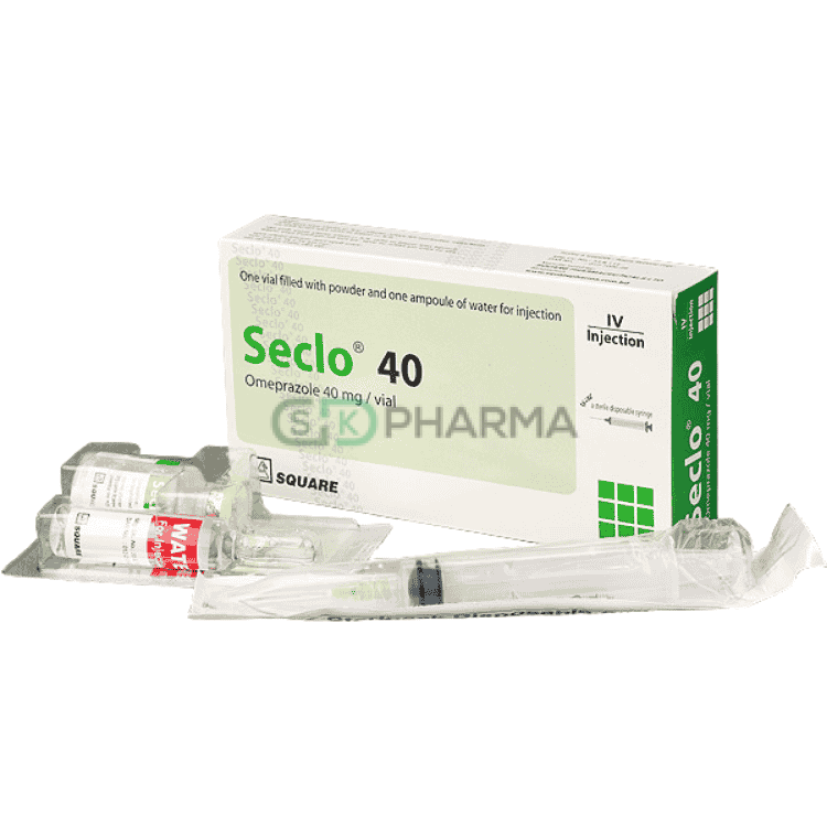 Seclo | 40 mg/vial | Injection | সেকলো ৪০ মি.গ্রা./ভায়াল ইঞ্জেকসন | SK ...